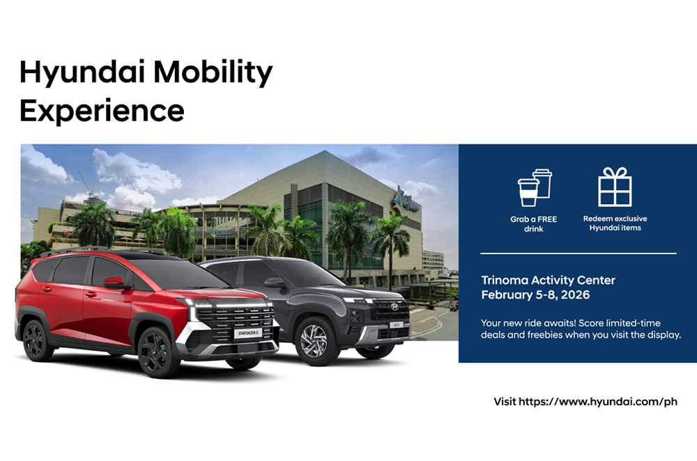 Catch the Hyundai Mobility Experience this weekend at TriNoma | Autodeal
