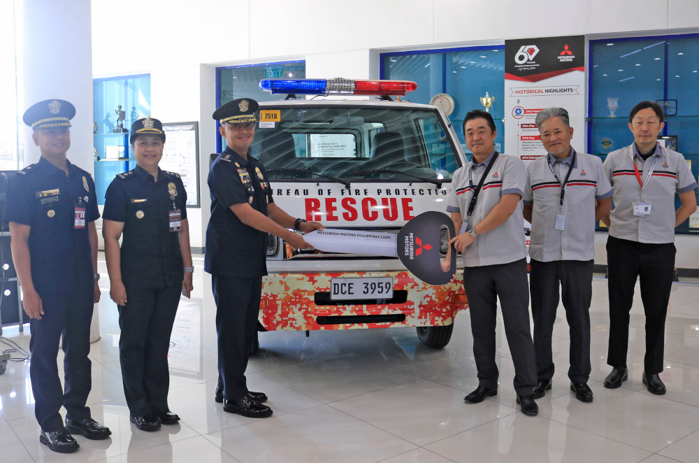 Mitsubishi Motors Philippines turns over L300 to BFP to boost emergency ...