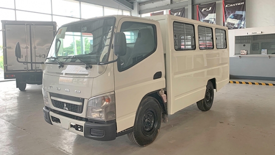 Fuso Canter FE71 11 ft FB Body with AC with P370,000 All-in Downpayment ...