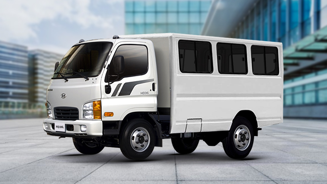 Hyundai HD36L Shuttle Van (Dual AC) with P58,000 All-in Downpayment ...