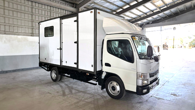 FUSO Canter FE73 14 ft Aluminum Van with P303,000 All-in Downpayment ...