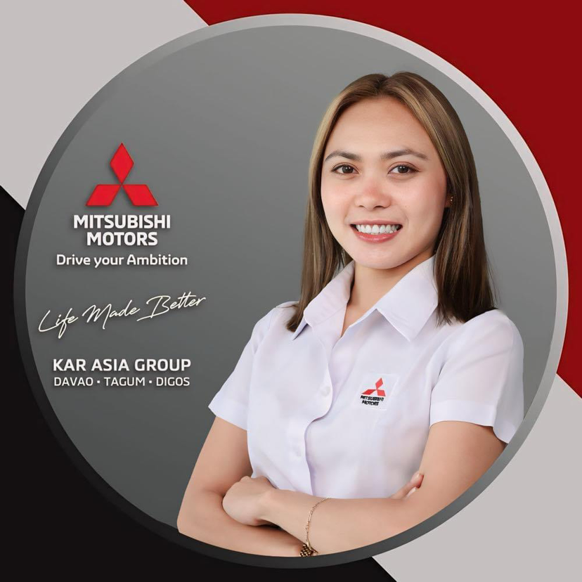 Riza Marie Arbol is an official sales agent of Mitsubishi Motors ...